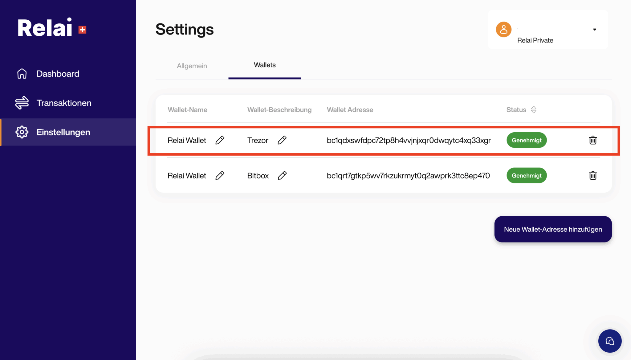 Hardware Wallet mit der Relai Web App verbinden – So geht's! – Relai